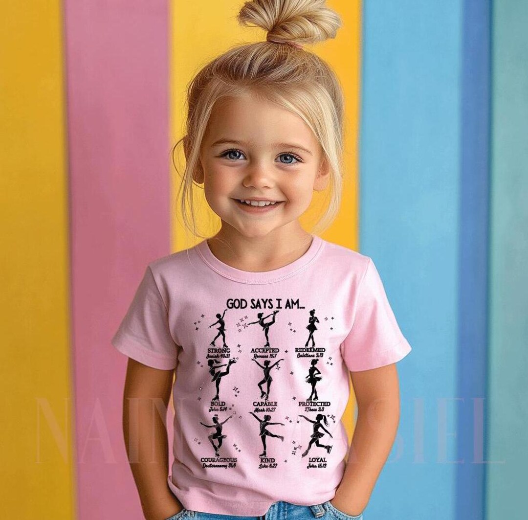 Figure Skating Shirt, God Says I Am Ice Skating Shirt, Ice Skating ...