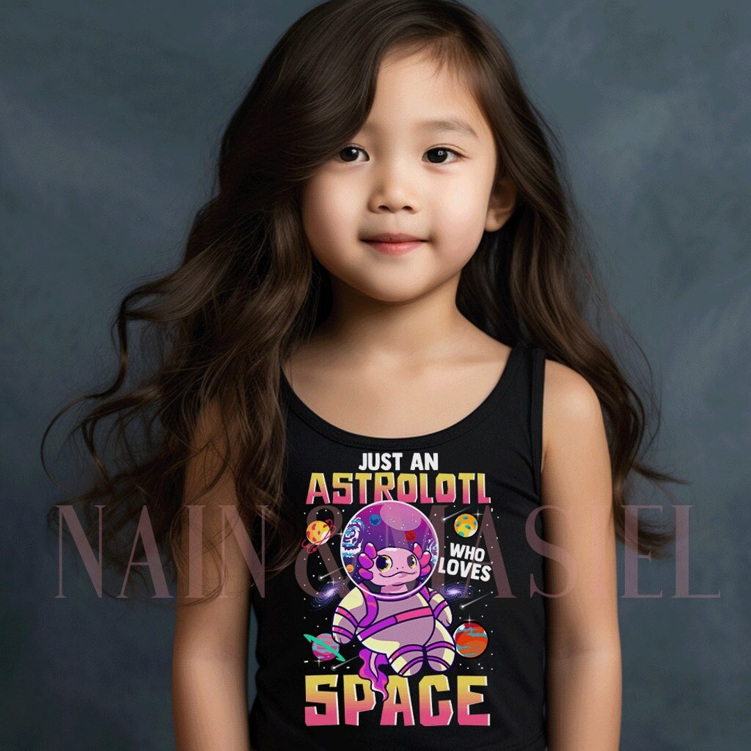 Kids Axolotl Tank Top, Axolotl Shirt, Astronaut Tank Top, Space Tank ...