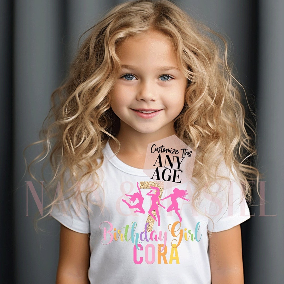 Jump Birthday Shirt, Glitter Girls Trampoline Birthday Shirt, Jump ...