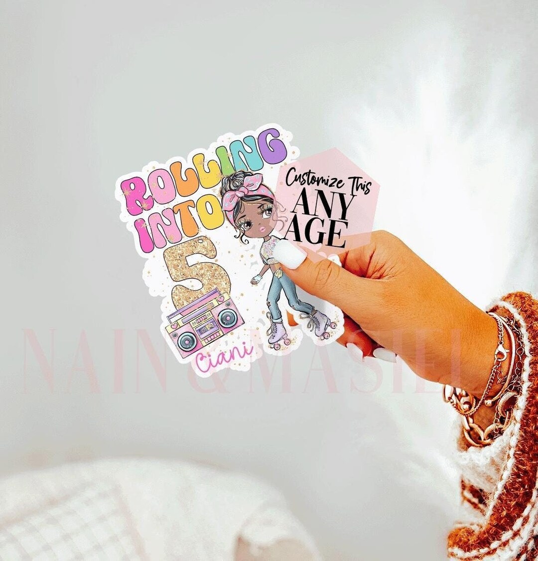 Roller Skate Stickers, Roller Skating Birthday, Roller Skate Decal ...