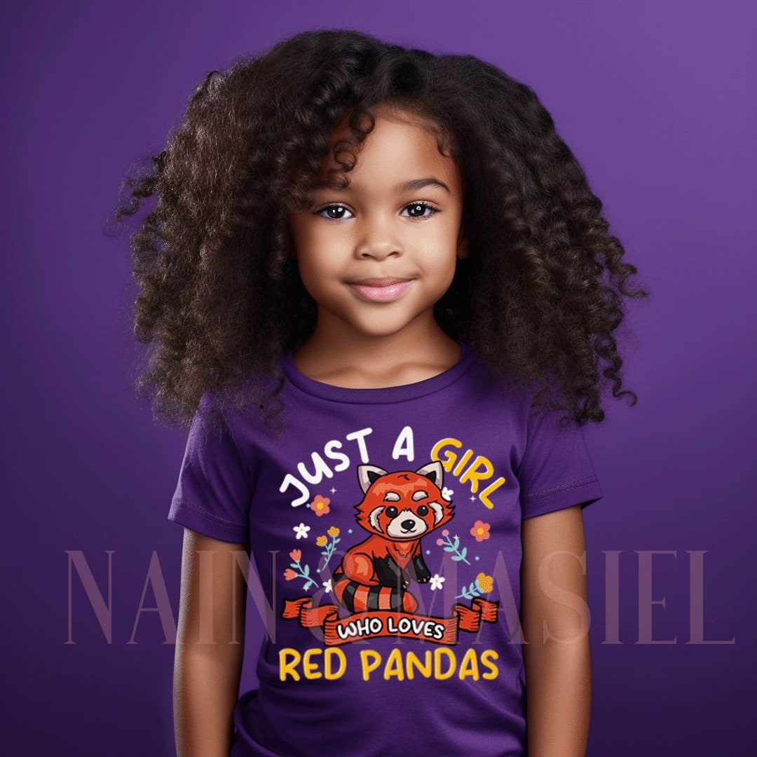 Cute Red Panda Shirt, Just a Girl Who Loves Red Pandas Shirt, Red Panda ...