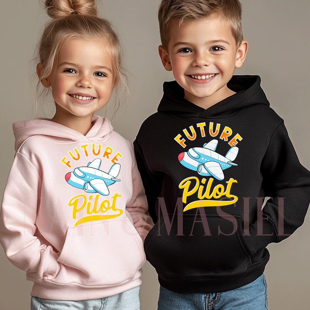 Future Pilot Hoodie,boys Airplane, Girls Airplane, Long Sleeve Airplane ...