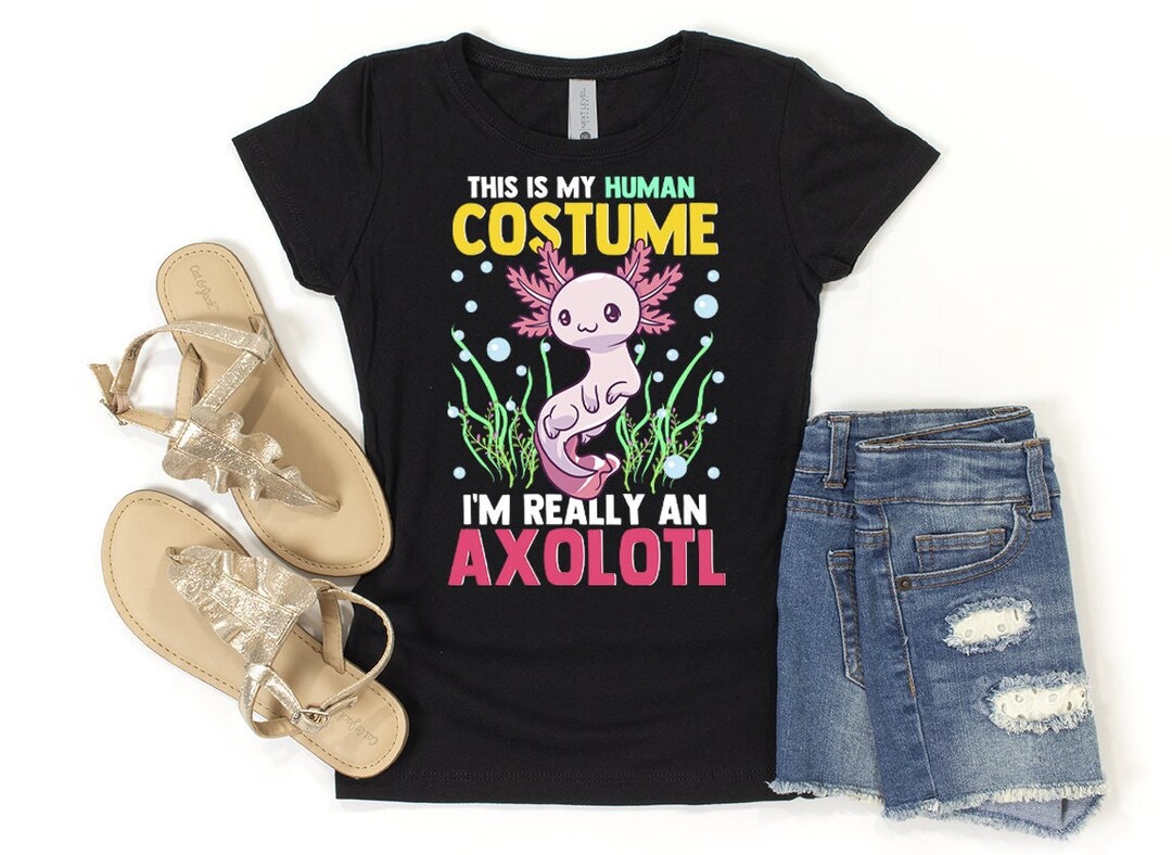 Axolotl Costume Shirt Human Costume Shirtsaxolotl Shirt - Etsy