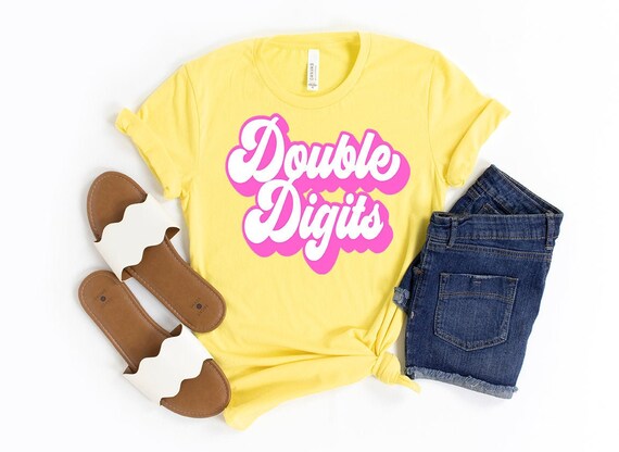 Double Digits Shirt 10th Birthday Shirt Retro Birthday - Etsy