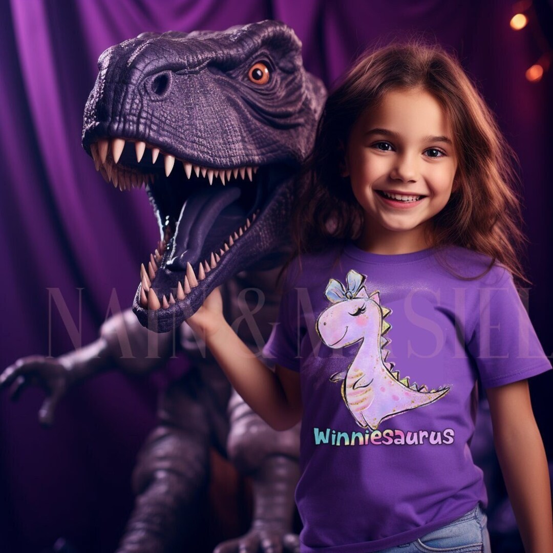 Girl Dinosaur Shirt, CUSTOM Dinosaur Name Shirts Kids, Girl Dinosaur ...