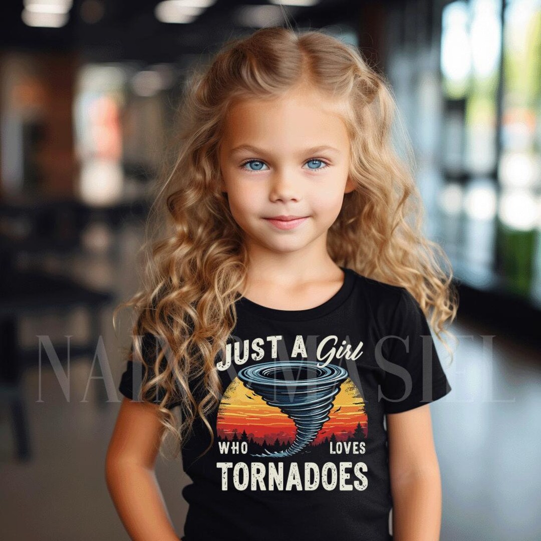 Tornado Shirt, Just A GIRL Who Loves Tornadoes, Future Weatherman ...