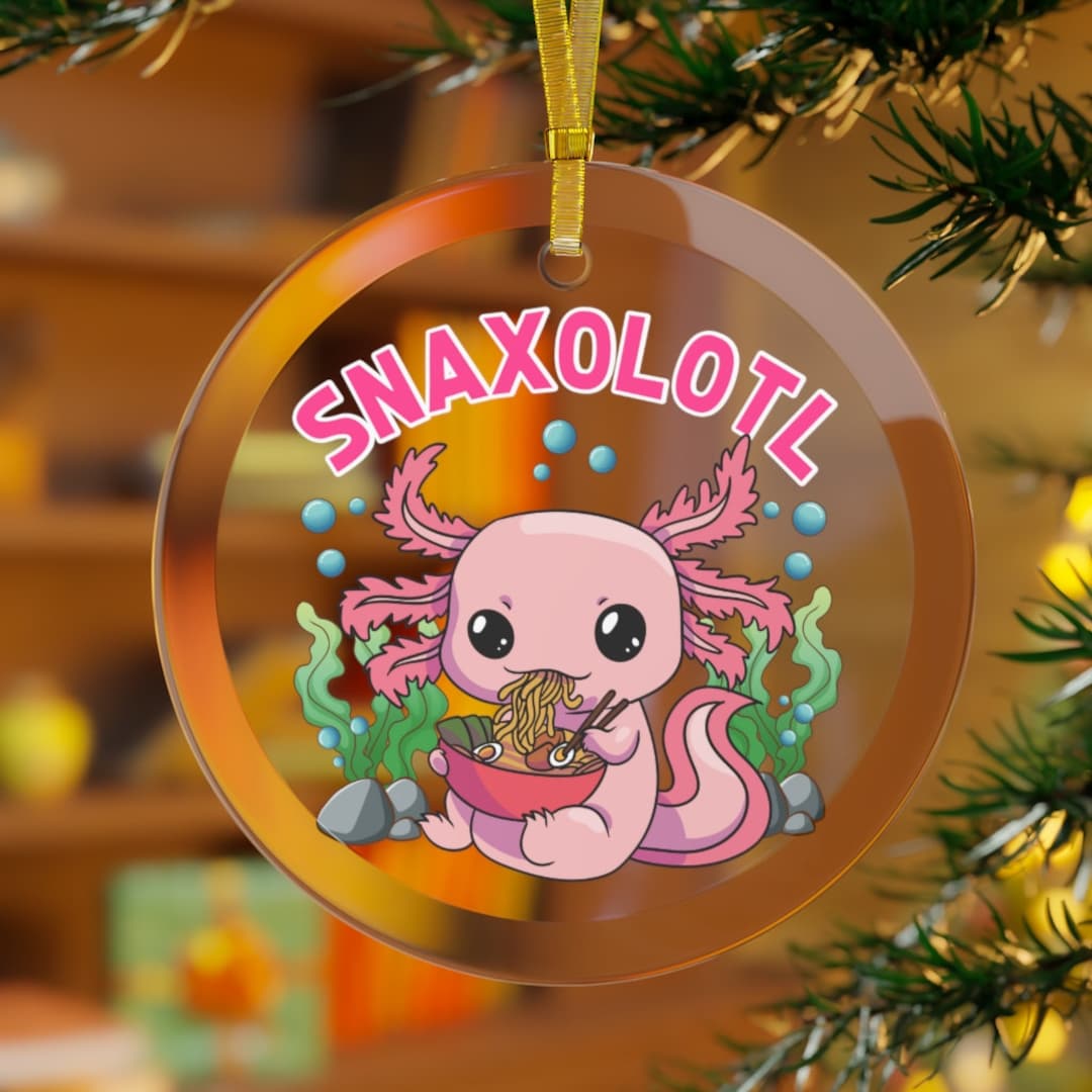 Axolotl Christmas Ornament, Girls Axolotl Gifts, Axolotl Ornaments ...