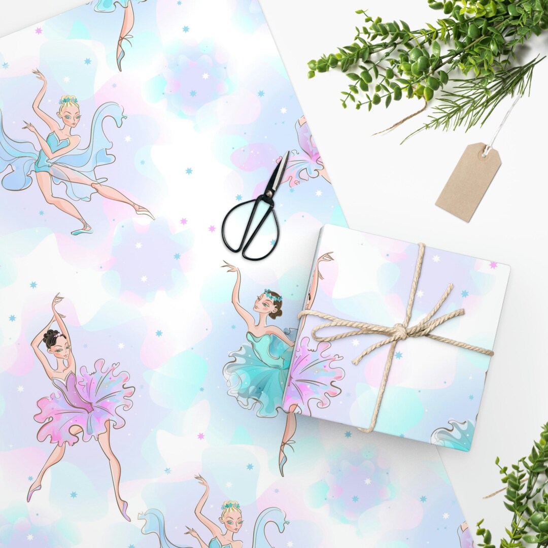 Ballerina Wrapping Paper, Ballet Wrapping Paper, Dance Wrapping ...
