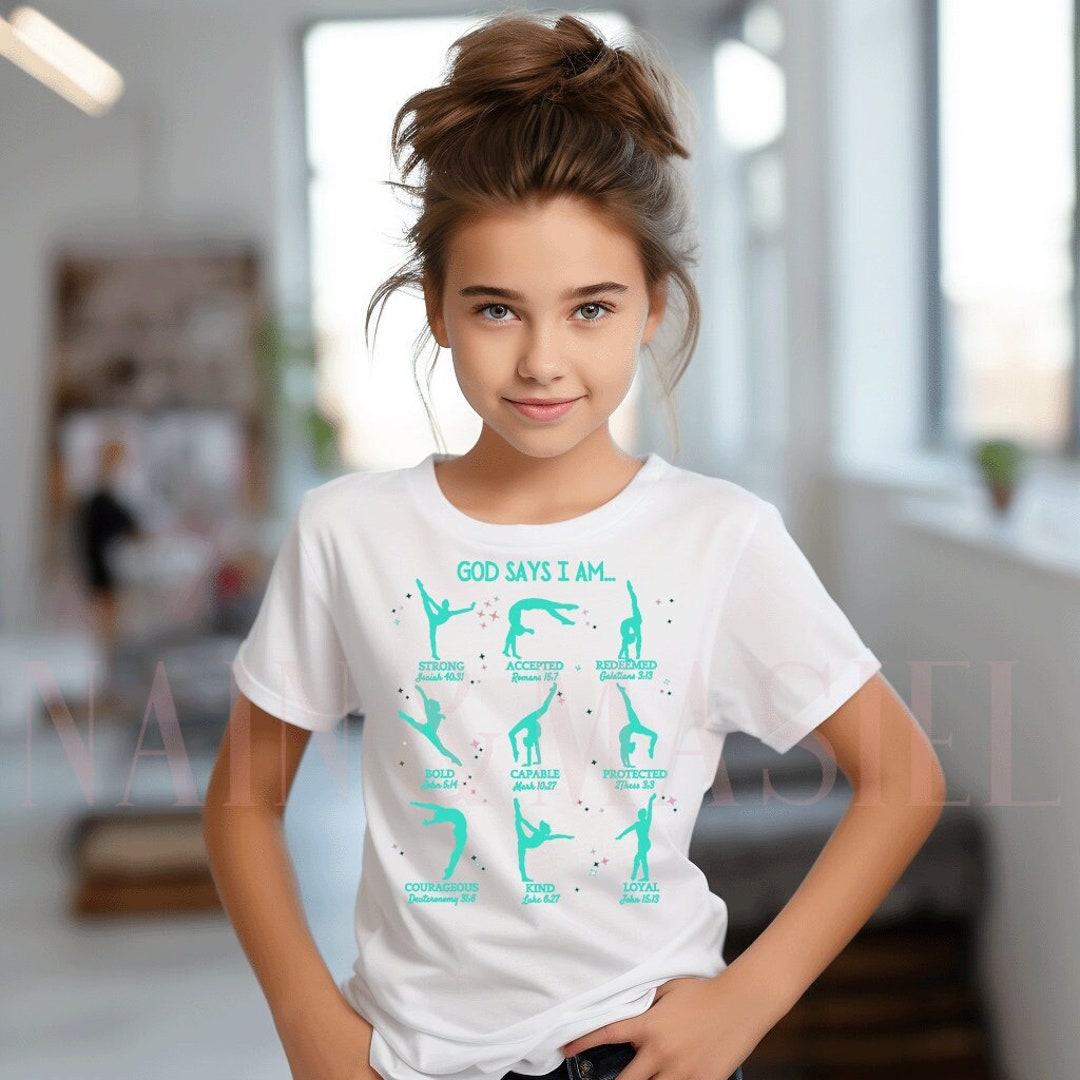 God Says I Am Gymnastics Shirt, God Says I Am Gymnast, Christian ...