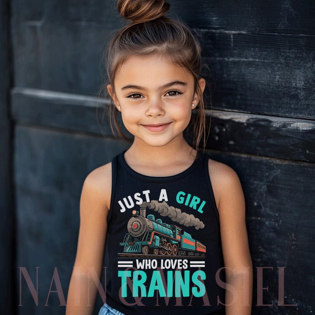 Girls Trains Shirt, Train Tank Top, Girls Train Gifts, Future Engineer ...