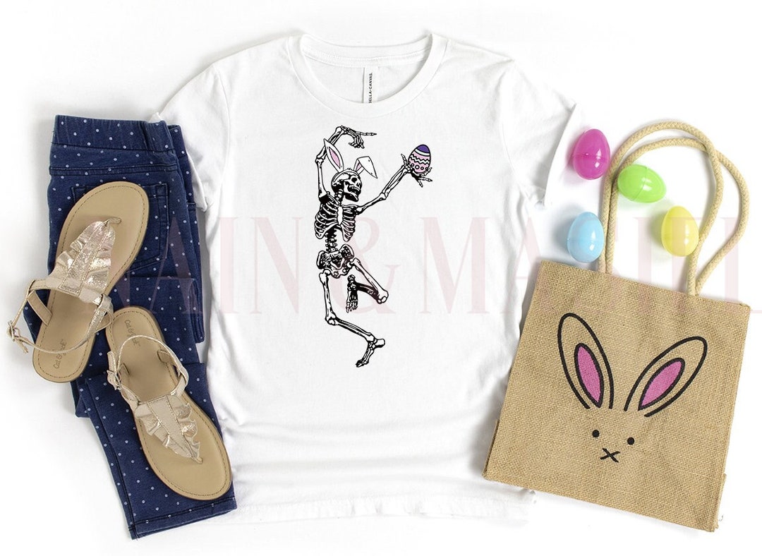 Skeleton Easter Shirt Easter Egg, Easter Skellies, Funny Easter ...