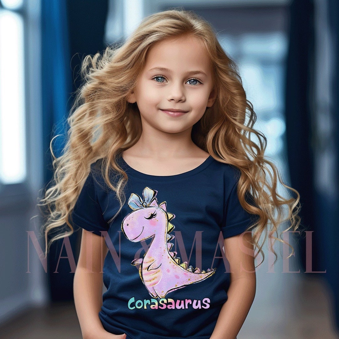 Girl T-rex Dinosaur Shirt, CUSTOM Dinosaur Shirts Kids, Girl Dinosaur ...