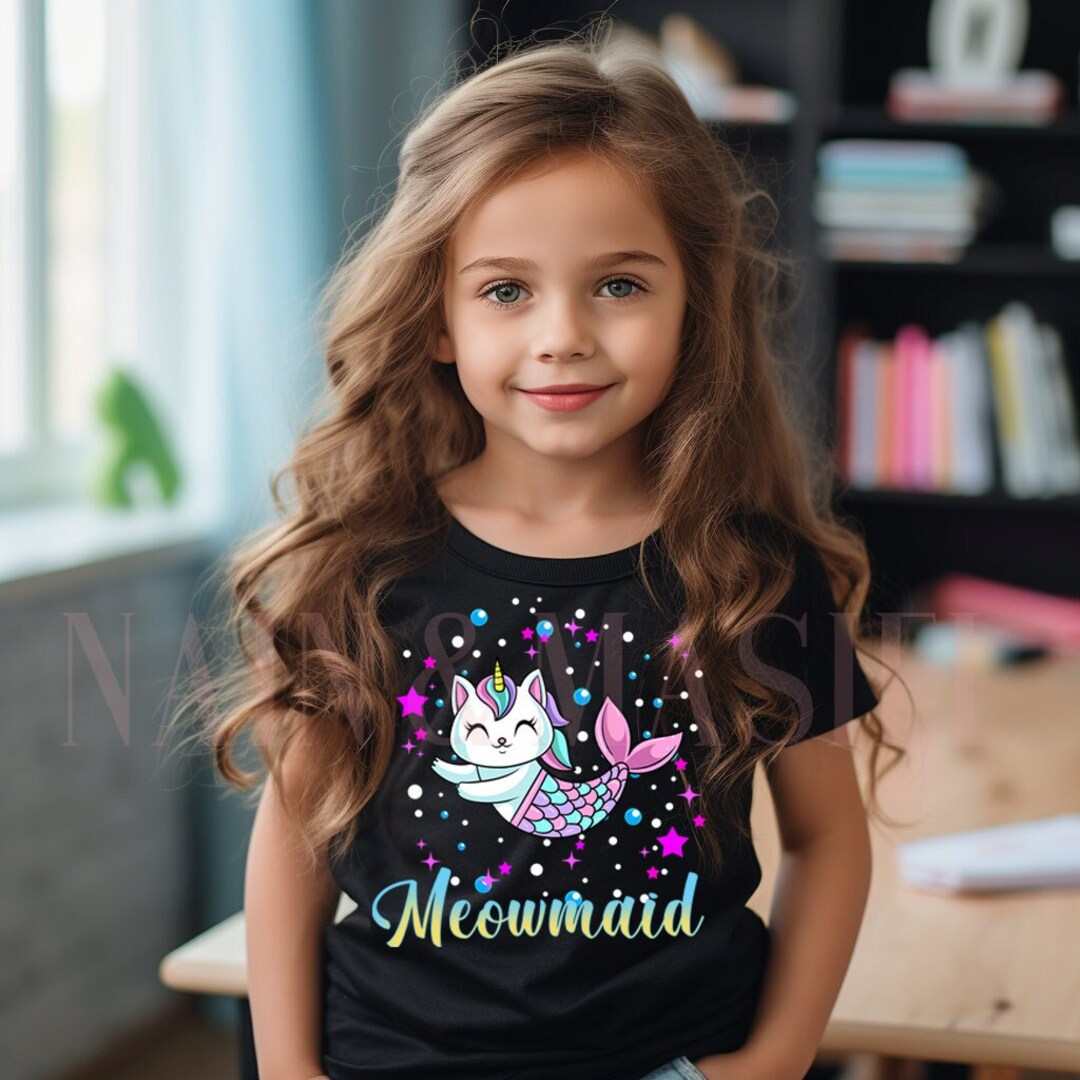 Meowmaid Shirt, Meowmaid Birthday, Meow Maid, Cat Mermaid Shirt, Cat ...