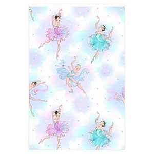 Ballerina Wrapping Paper, Ballet Wrapping Paper, Dance Wrapping ...