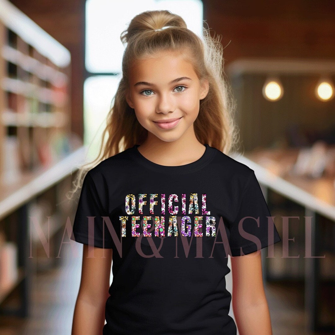 13th Birthday Shirt Floral, Official Teenager Shirt, Thirteen Shirt, 13 ...