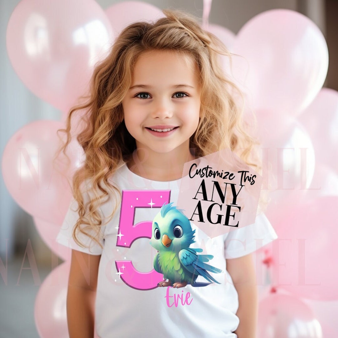 Parakeet Birthday Shirt, Birthday Girl Shirt, Parakeet Bird, Parakeet ...