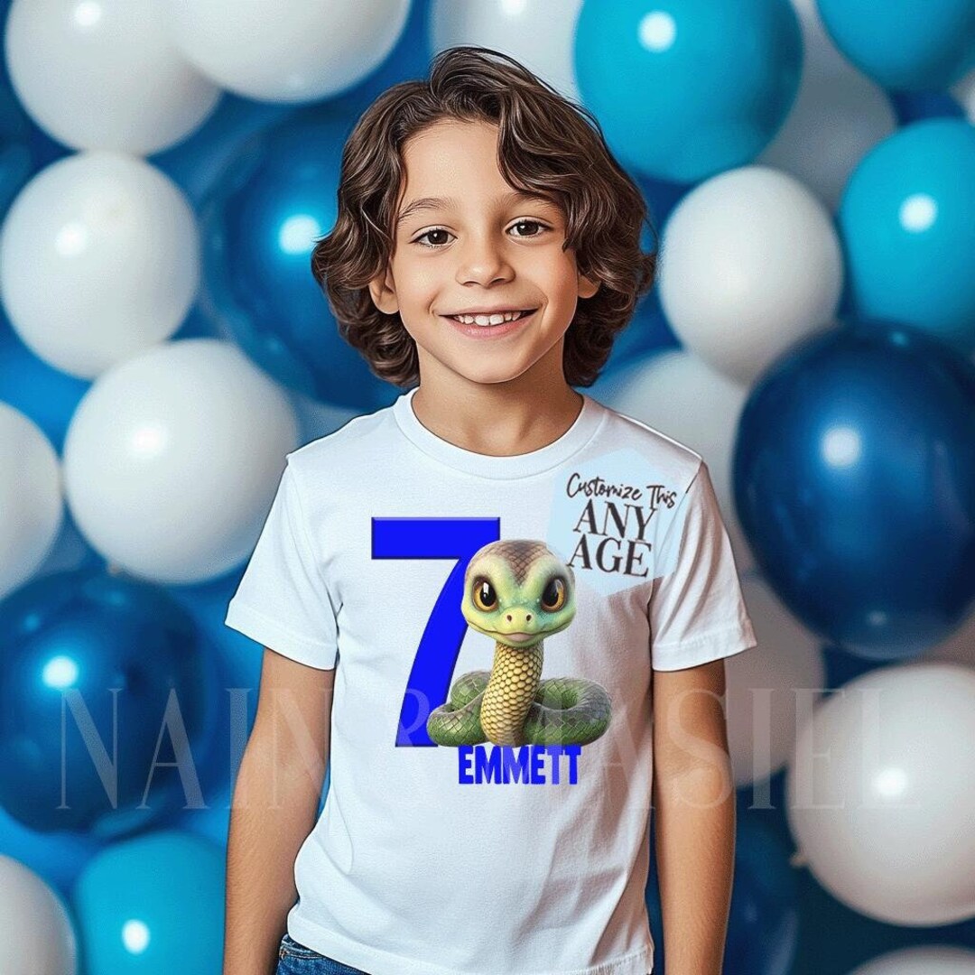 Snake Birthday Shirt, Birthday Boy Shirt, Boys Snake Shirt, Toddler Boy ...