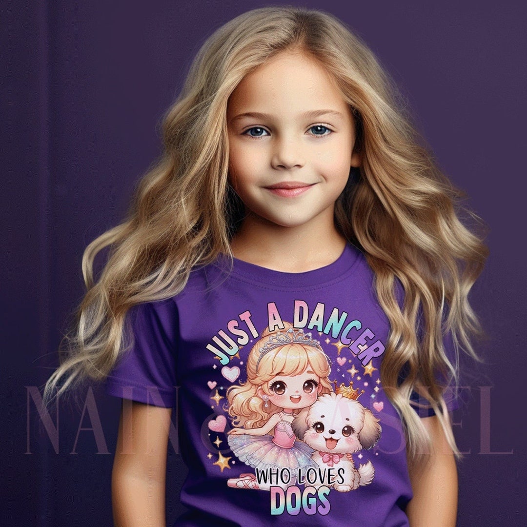 Blonde Dancer Shirt, Girls Dog Shirt, Ballet Shirt, Ballerina Shirt ...