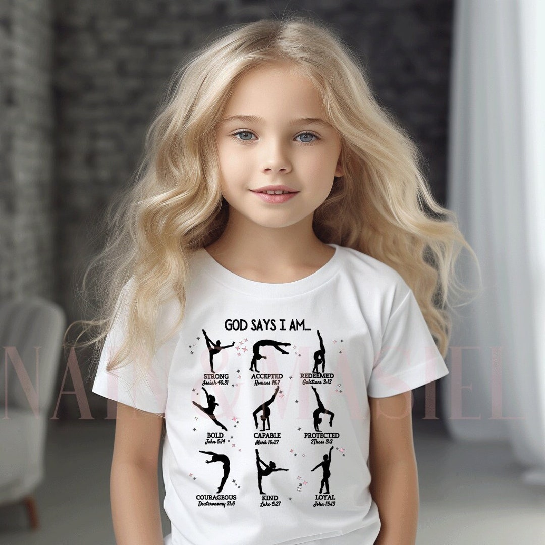 God Says I Am Gymnastics Shirt, God Says I Am Gymnast, Christian ...