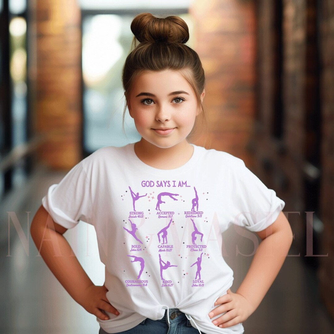 God Says I Am Gymnastics Shirt, God Says I Am Gymnast, Christian ...