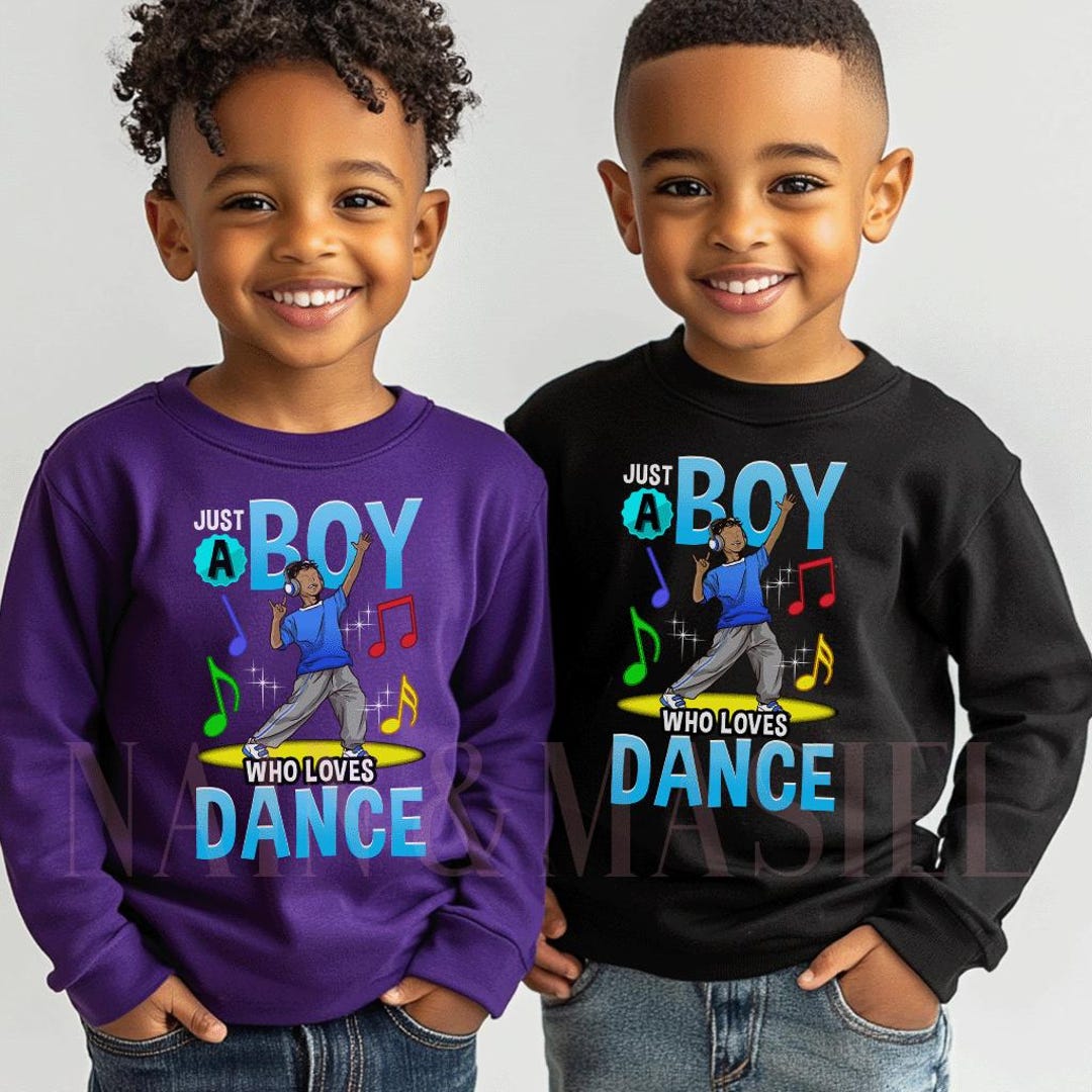 Black Boy Dance Shirt, Long Sleeve Dance Shirts, Boy Dancer Gifts, Son ...