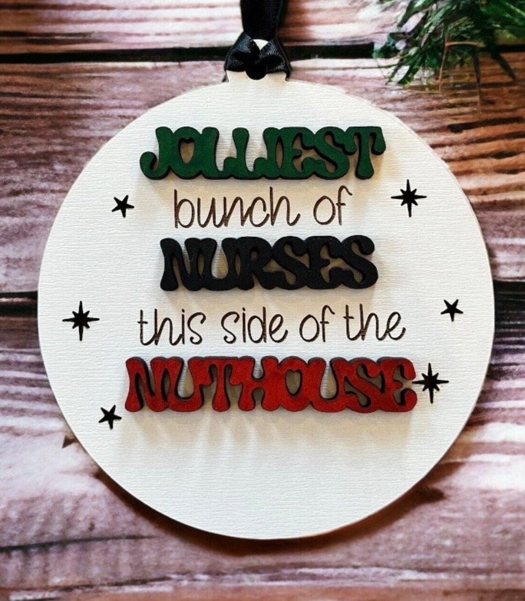 Jolliest Bunch of Nurses Ornament - Etsy