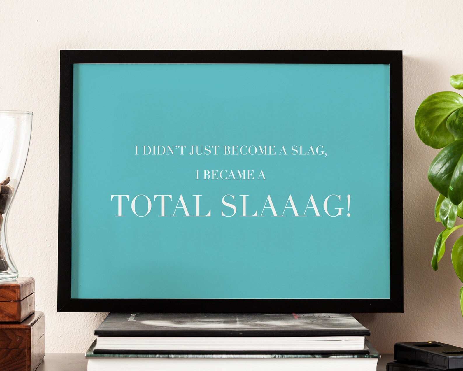 Total Slag British Funny Quote Print Kat Slater Art - Etsy UK