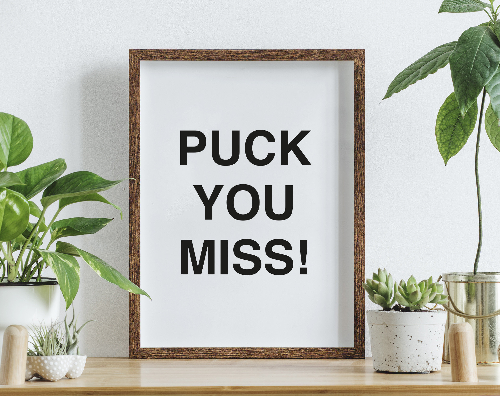 Puck You Miss! Summer Heights High Funny Quote Print, Jonah Takalua Art ...
