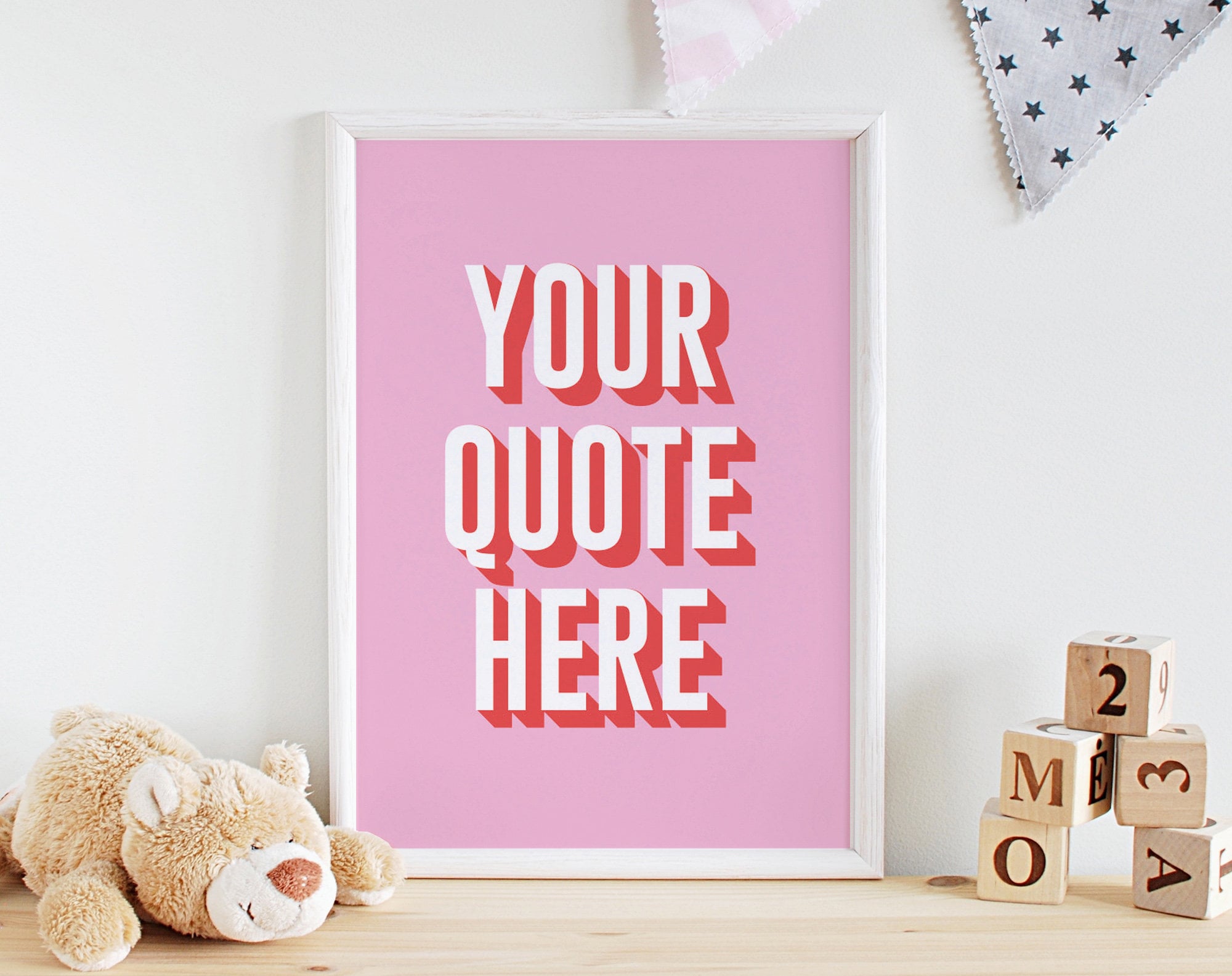 Bold Custom Quote Personalised Wordle Typography Print | Etsy
