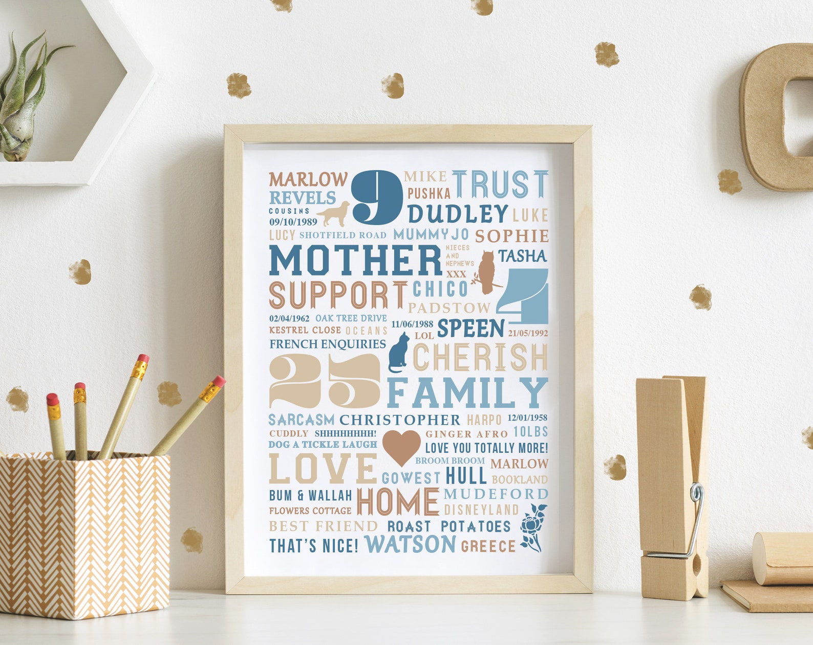 Custom Word Collage BFF Word Art Personalised Generator Fun - Etsy