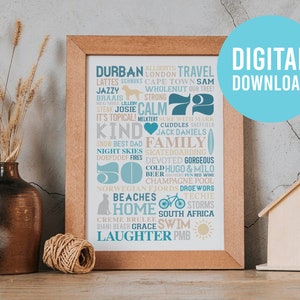 Custom Word Collage BFF Word Art Personalised Generator Fun - Etsy ...