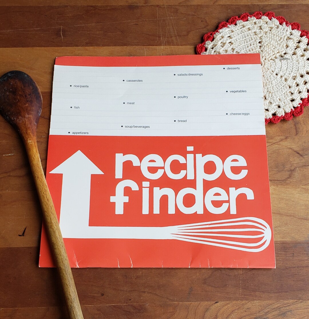 Vintage Recipe Finder Cook Book Index Booklet Louisville - Etsy