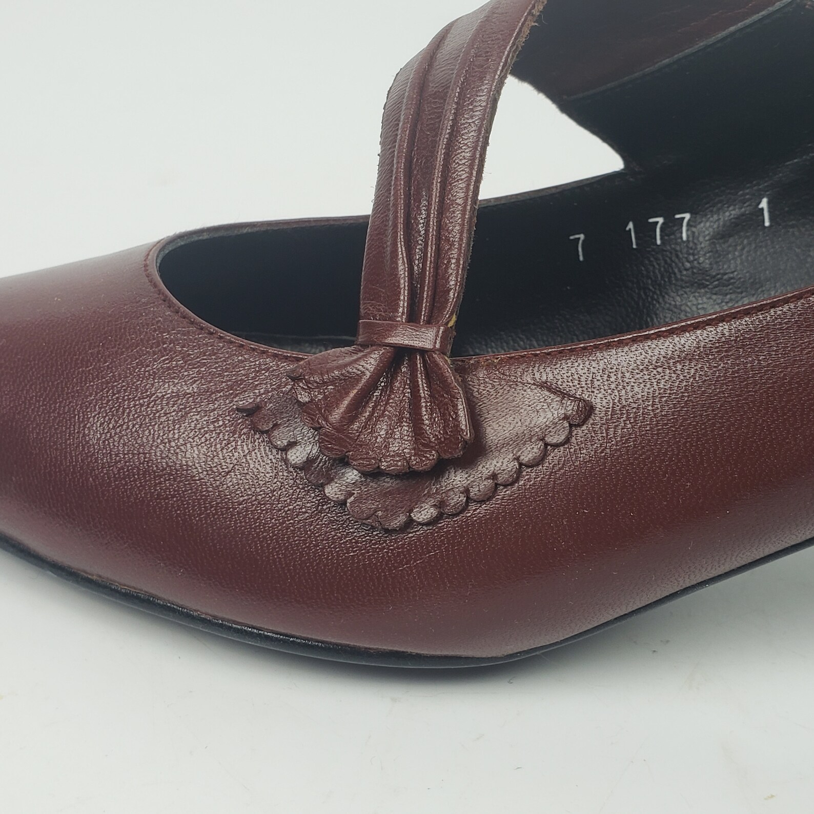 Vintage 80s Pumps 6.5 M Red-brown Leather Heels by Jazz Made - Etsy