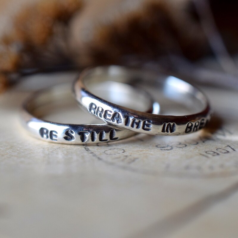 Quote Rings - Etsy