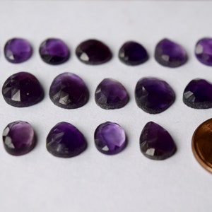 Rose Cut Amethyst Ring Choose Your Stone Sterling Silver | Etsy