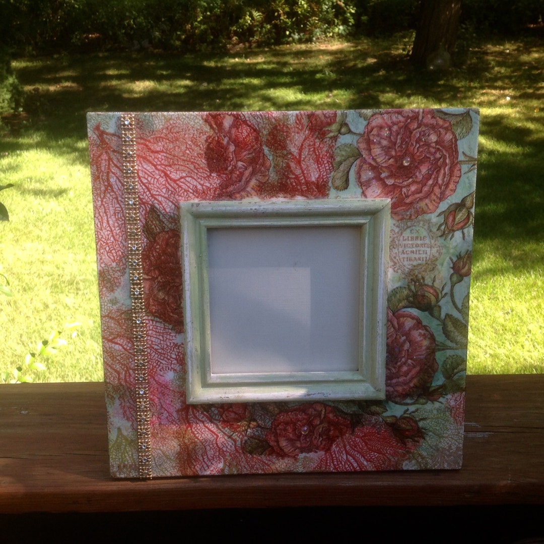 Handpainted and Embellished Picture Frame, Mirror Frame, Photo Frame - Etsy
