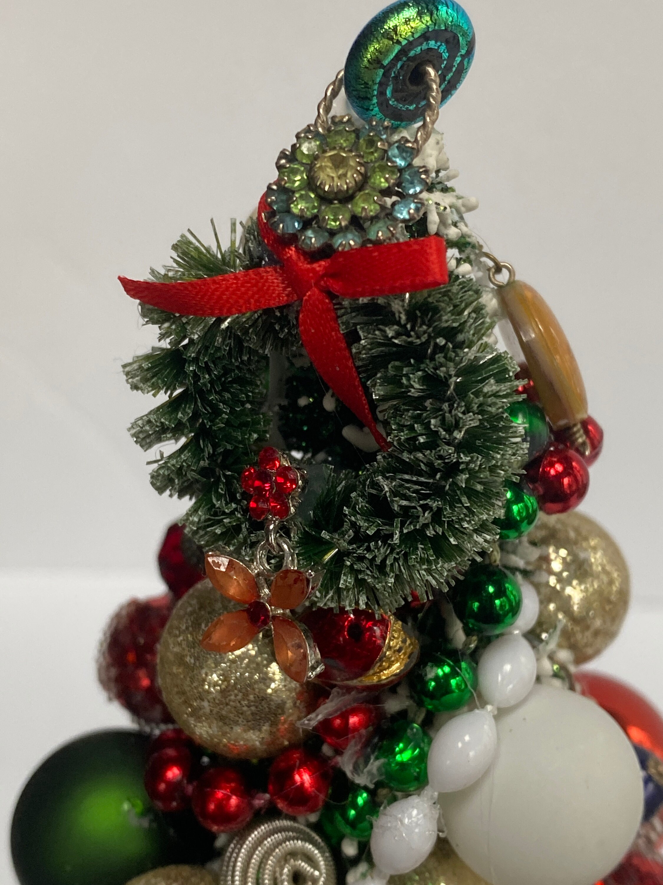 Mini Teacup Christmas Tree, Decorated, Ornament Tree, Tea Cup Tree ...