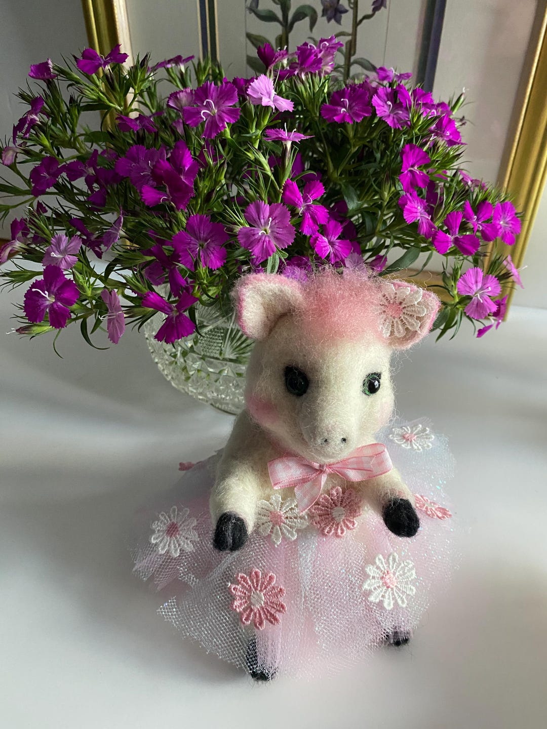 Ballerina Piglet, Needle Felted Pig With Tutu, Ballet Piglet, Gift ...