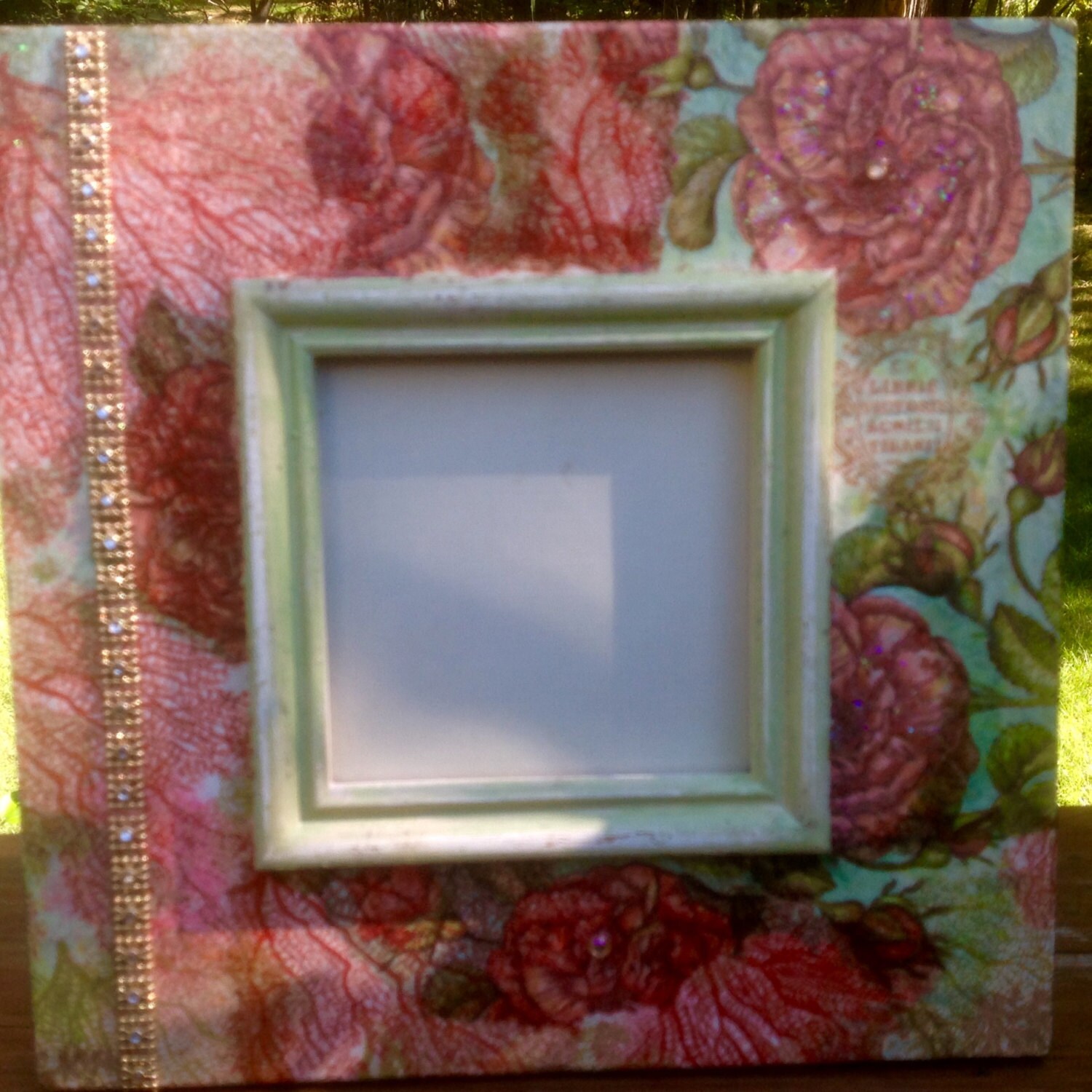 Handpainted and Embellished Picture Frame, Mirror Frame, Photo Frame - Etsy