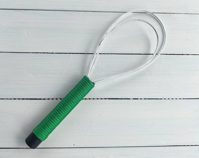 Double Loopy Johnny, Steel Spanking Cane, Whip, Rug Beater, Green BDSM ...