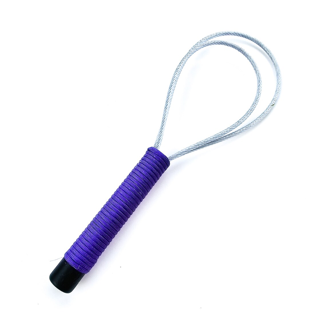 Double Loopy Johnny, Steel Spanking Cane, Whip, Rug Beater, Purple BDSM ...