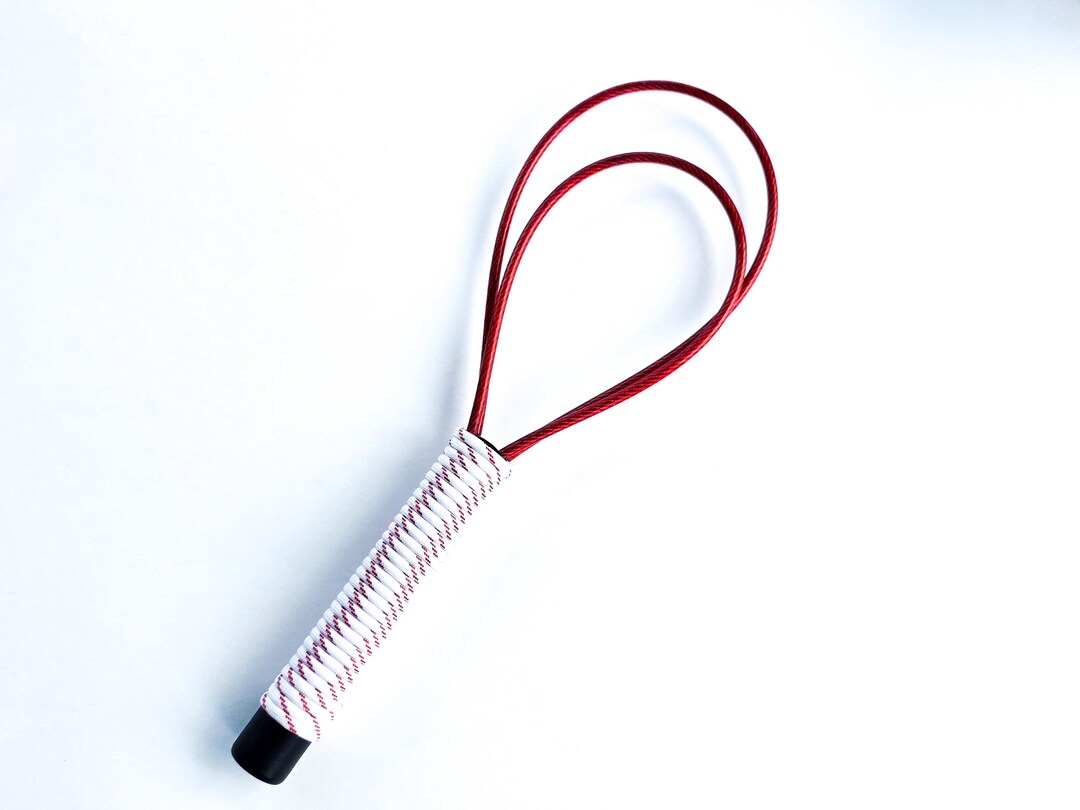 Double Loopy Johnny, Steel Spanking Cane, Whip, Rug Beater, Red White ...