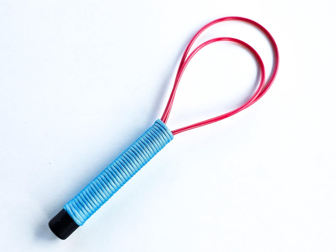 Double Loopy Johnny, Steel Spanking Cane, Whip, Rug Beater, Pink Blue ...