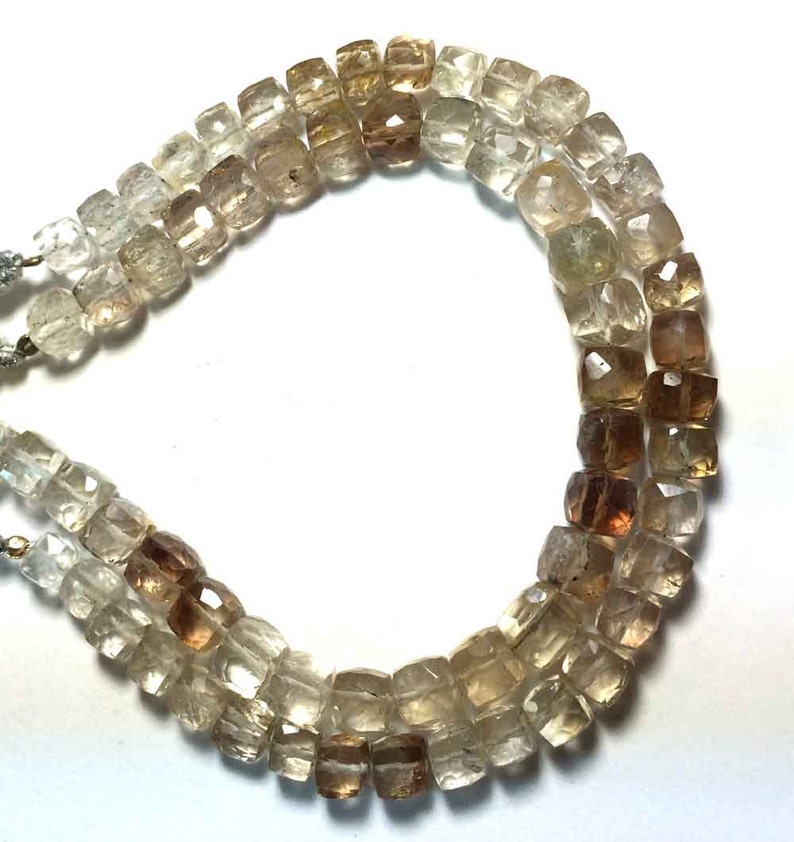Imperial Topaz Faceted Cube Beads 8 Strand Topaz Cube - Etsy
