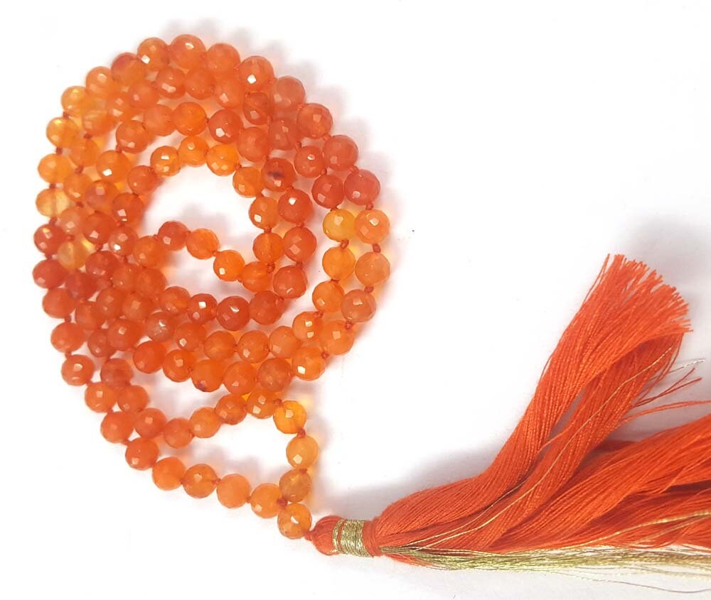 Pierre semi précieuse cornaline orange, cornaline boules rondes à ...