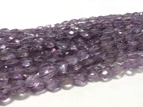 AAA Amethyst faceted oval loose gemstone briolettes beads | Etsy