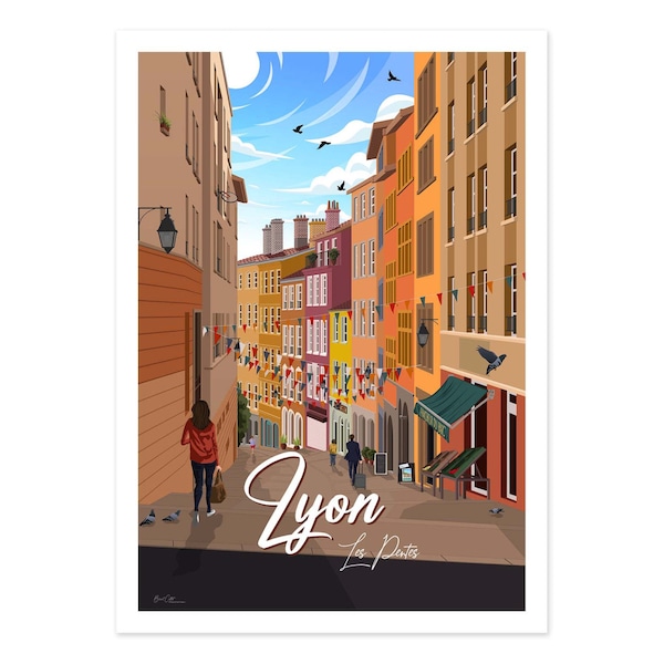 Lyon poster - Etsy France