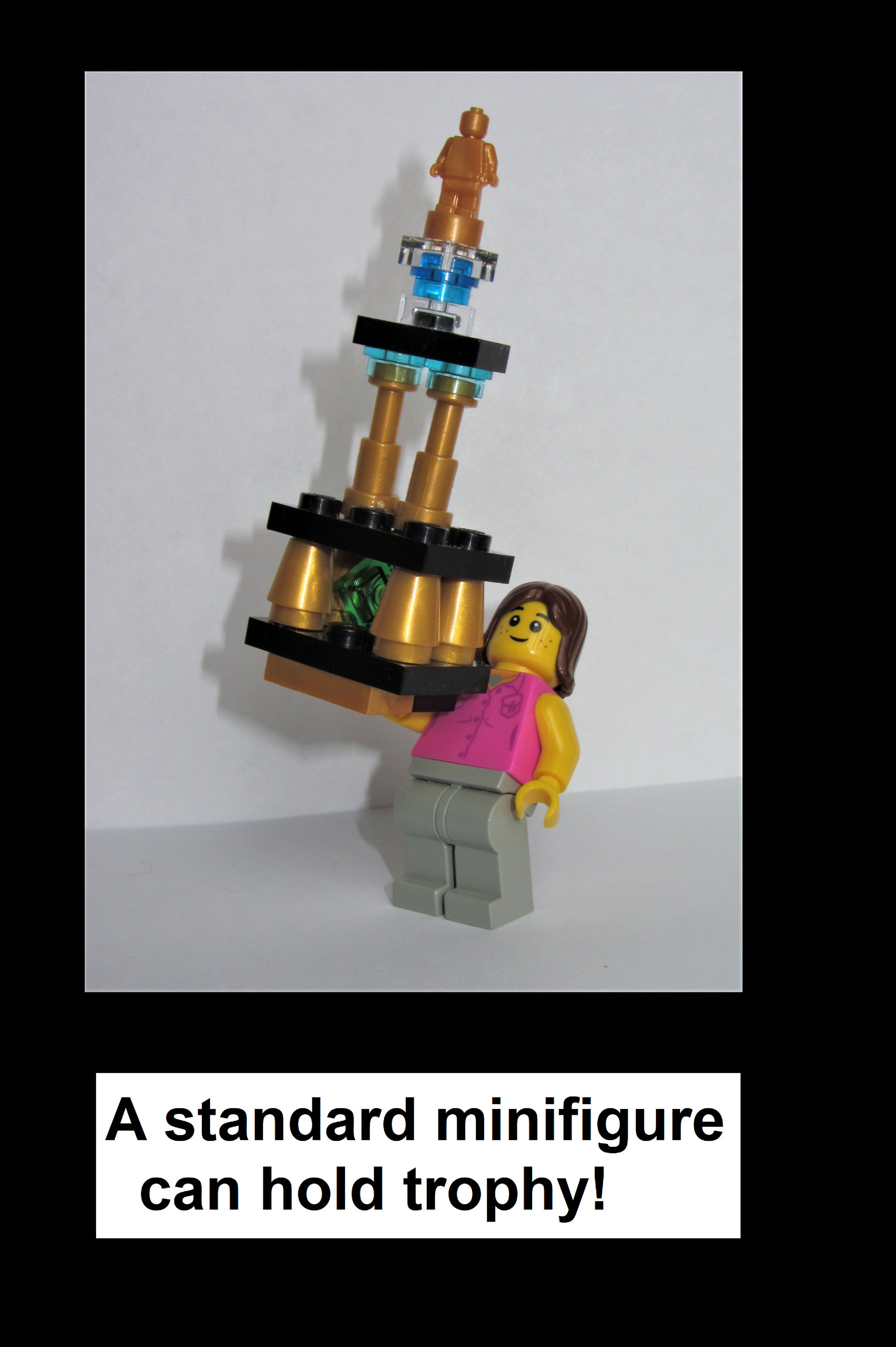 Mini Custom Trophy Set Pearl Gold Minifigure Award Prize Sport - Etsy