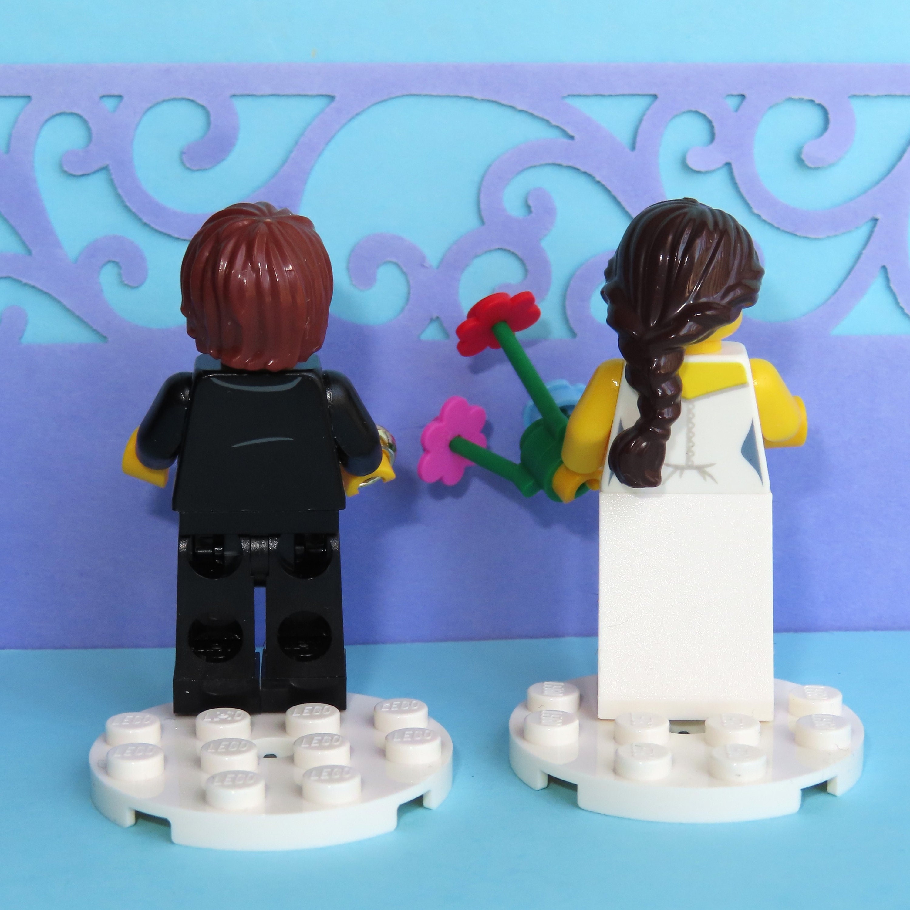 Custom 2-sided Head Funny Scared or Smile Bride & Groom - Etsy