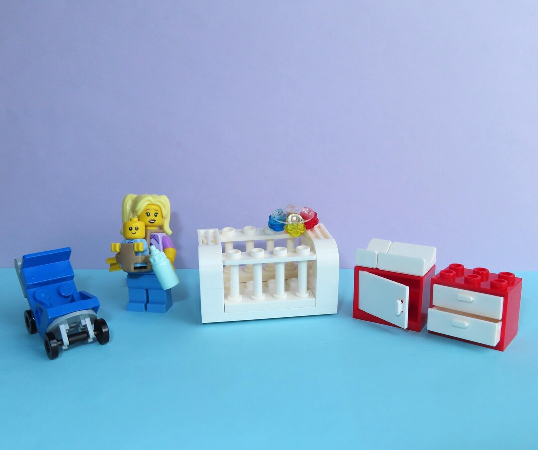 Newborn Set - Choose Baby & Hair Color for Mom - Rocking Crib Bassinet ...